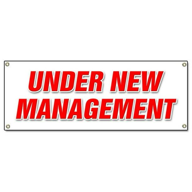 SignMission B-Under New Management 18 x 48 in. Under New Management ...
