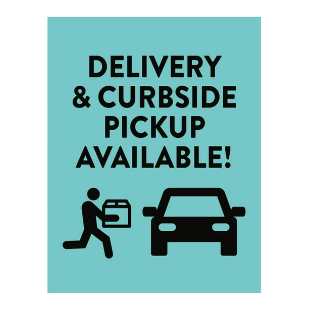 Curbside Pick Up Sign