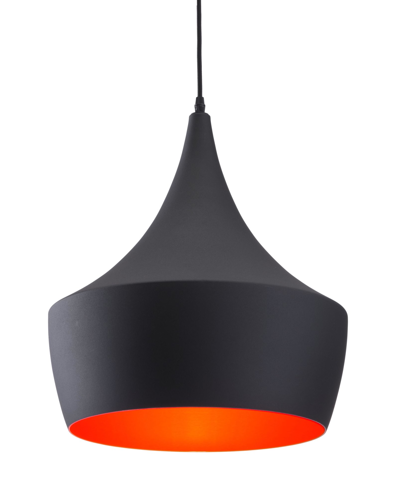 Pendant Ceiling Light Fixture, Aluminum, Metal, Black, Industrial ...