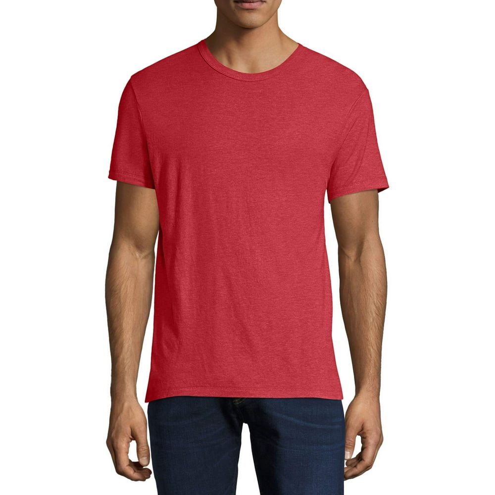 Hanes - Hanes Men's and Big Men's Modal Triblend Short Sleeve Tee, Up ...