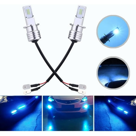 HOCOLO H3 Bulbs Ice Blue DRL Fog Driving Light Daytime Running Lamp ...