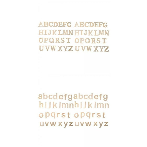 104 Letras Del Alfabeto De Madera Para Decoración De Fiesta De Navidad ...