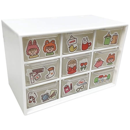 Small Storage Drawers, Art Craft Storage Box in Table Tops, 9 Removable ...