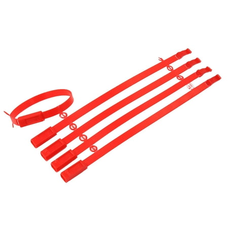 Containerized Red Plastic Locking Security Seal Strip 5 Pcs | Walmart ...