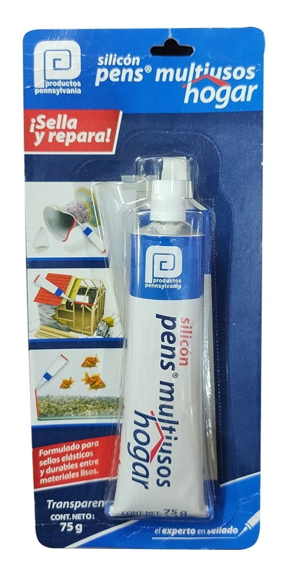 Silicón Transparente Uso General Multiusos Pennsylvania 75g | Walmart en línea