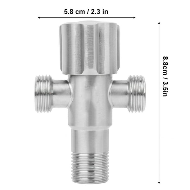Faucet Angle Valve, /2" Stainless Steel Bathroom Kitchen Faucet Angle ...