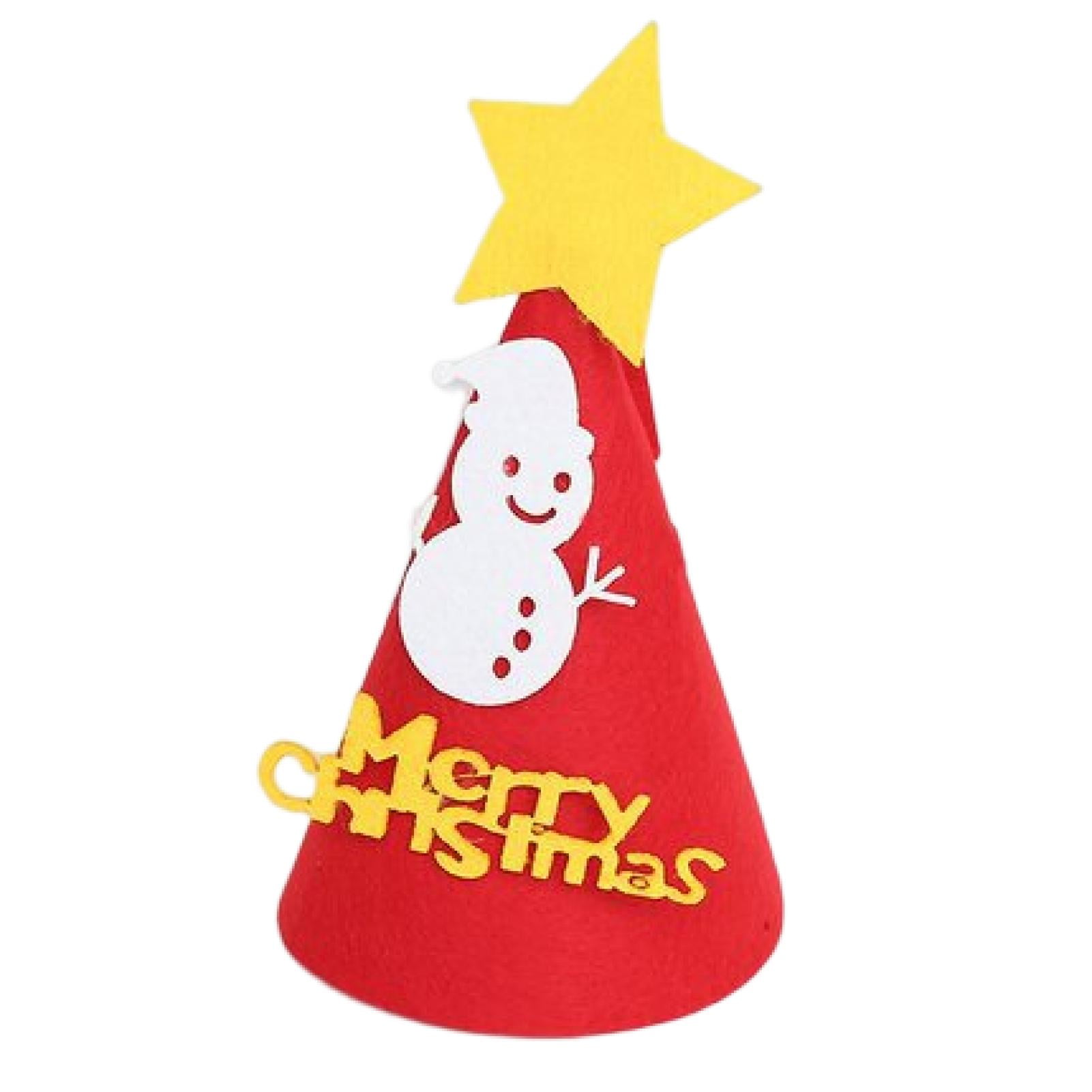 LYU Mini Christmas Hat Cute Santa Claus Snowman Elk Handmade Ornament ...