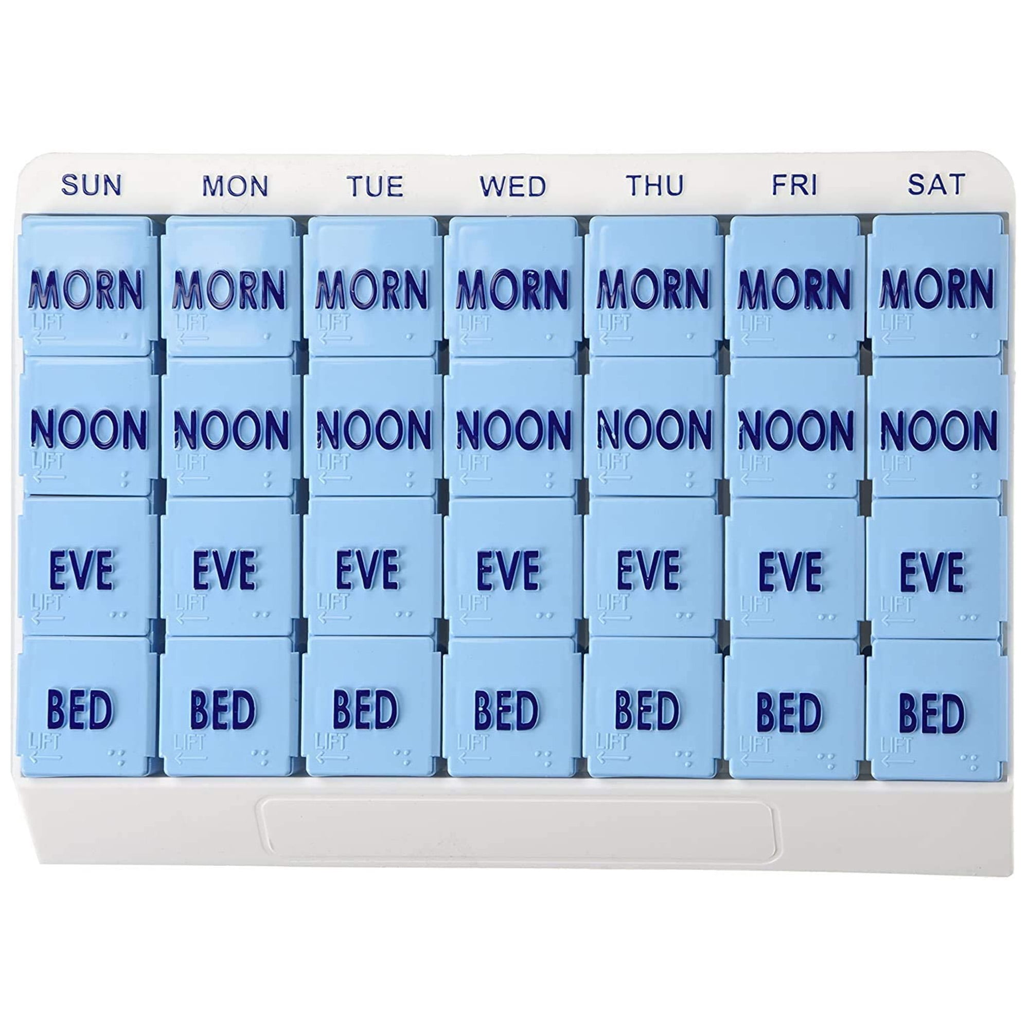 Medi Tray 7 Day Pill Organizer 70027L 48 per Case - Walmart.com