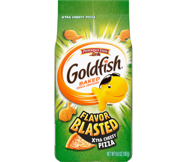 Pepperidge Farm Goldfish Flavor Blasted Cheesy Pizza Crackers, 3-Pack 6 ...