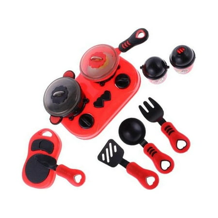 13 Pieces Plastic Simulation Kitchen Cookware Kitchen Toys Set Toy ...