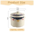 Ceramic Soup Tureen with Double Lid, Japanese Hand Painted Ceramic Stew ...