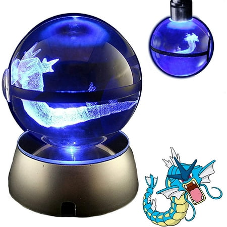 SAYDY 3D Crystal Ball LED Night Light with LED Keychain Laser Engraving ...