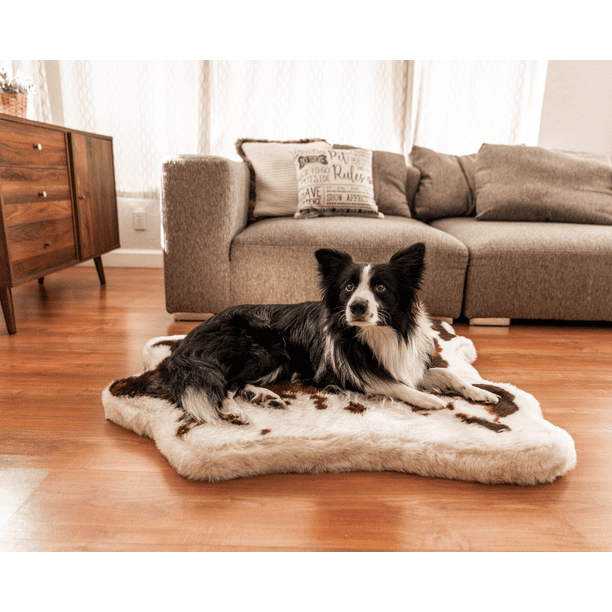 PupRug by Paw.com? Animal Print Memory Foam Dog Bed - Brown Faux ...