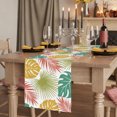 Colorful Palm Leaves Table Runner Tropical Botanical Summer ...