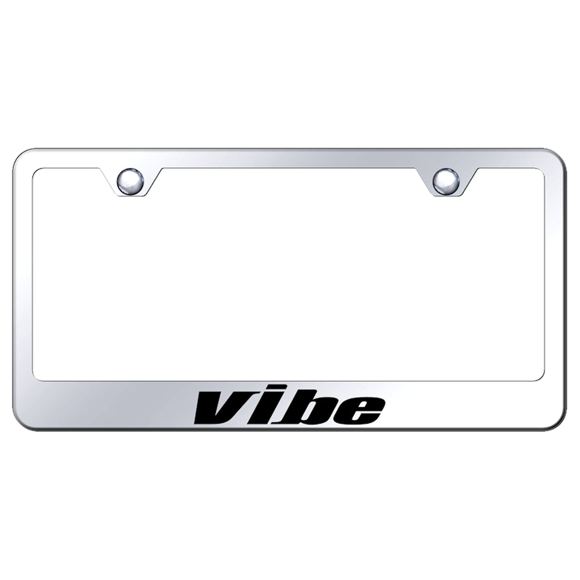 Pontiac Vibe Laser Etched Logo Stainless Steel License Plate Frame ...