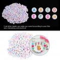 500Pcs 7 Colors Acrylic Letter Beads A-Z Round Alphabet Beads for DIY ...