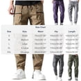 USNSM Straight Leg Cargo Pants for Men Loose Elastic Waist Versatile ...