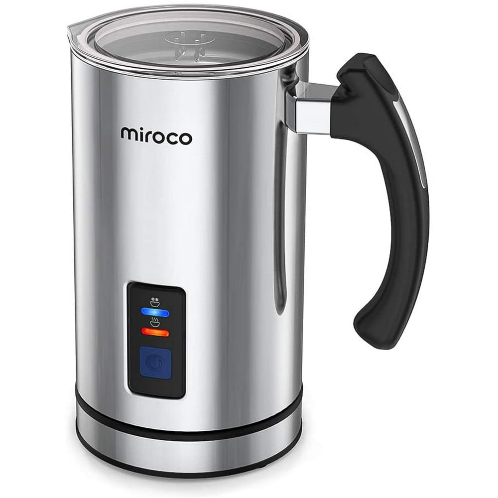 Miroco Milk Frother Electric Milk Steamer Stainless Steel Automatic Hot And Cold Milk Frother
