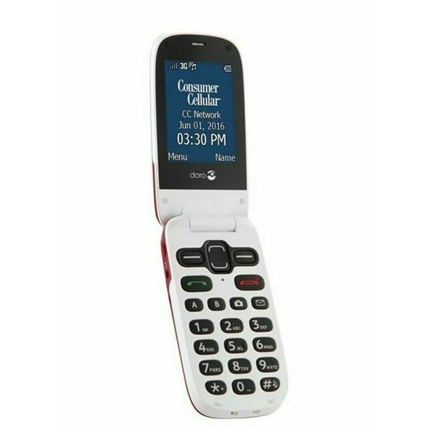 Refurbished GSM UNLOCKED Doro - 626 Cell Phone- White/Burgundy - Walmart.ca