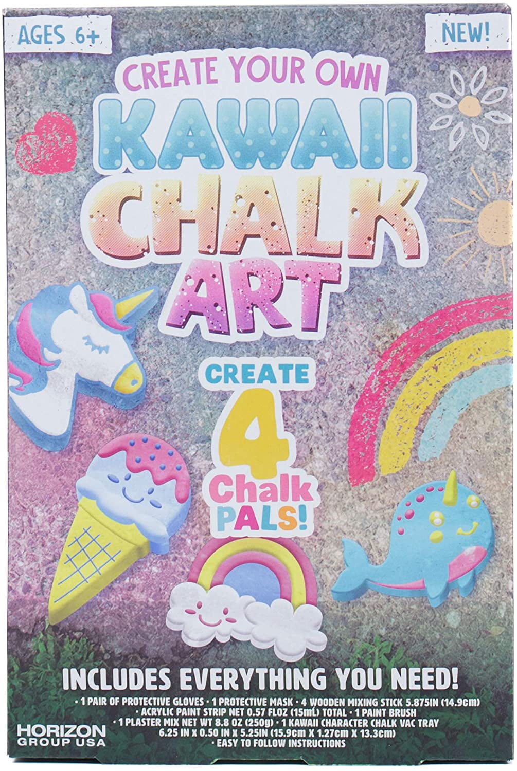 Horizon Group Kawaii Chalk Art Create 4 Chalk pals | Walmart Canada