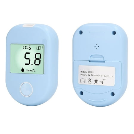 Blood Sugar Monitor, LCD Display Blood Glucose Meter 50 Test Strips ...