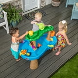 Step2 Tropical Rainforest Blue Plastic Water Table for Toddlers with 13 ...