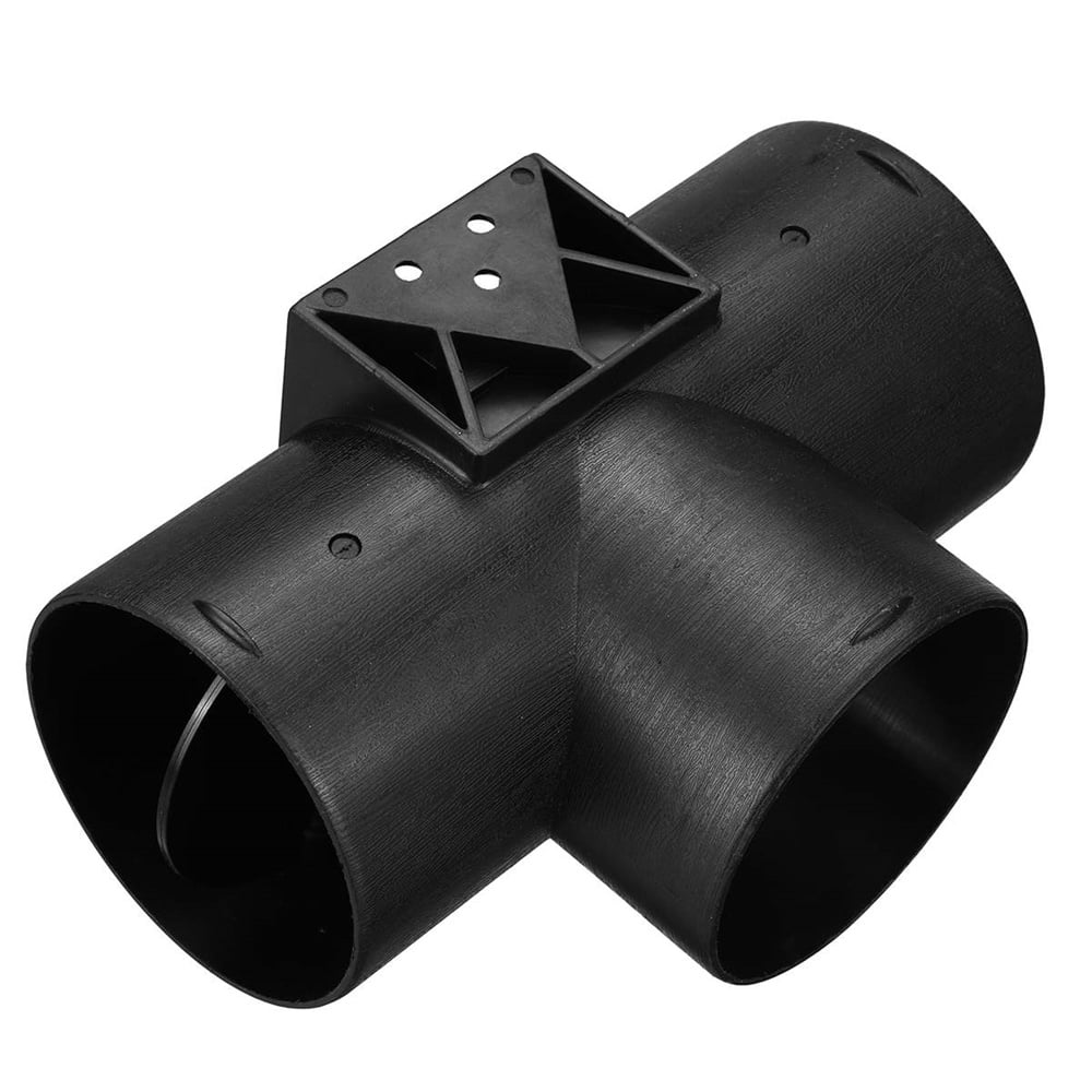 75mm T Shape Double Valve Tee Air Vent Connector Outlet With Vavle Flap ...