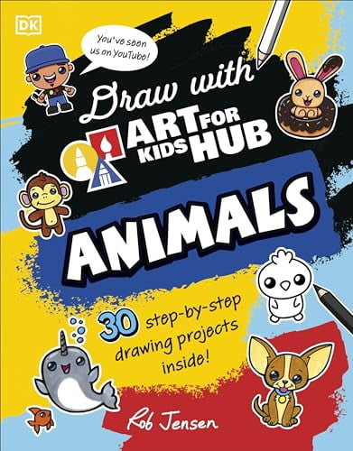 Pre-Owned Draw with Art for Kids Hub Animals (Paperback) 0744098882 ...