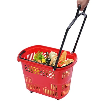 Small Plastic Shopping Cart, Red - Walmart.com