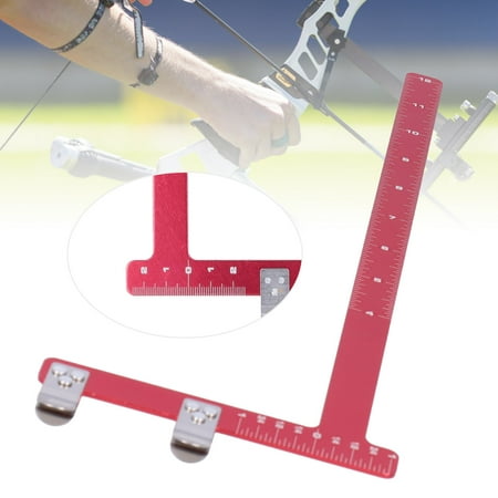 Keenso Archery Aluminum Alloy Ruler L Shaped Bow Measurement Tool for ...