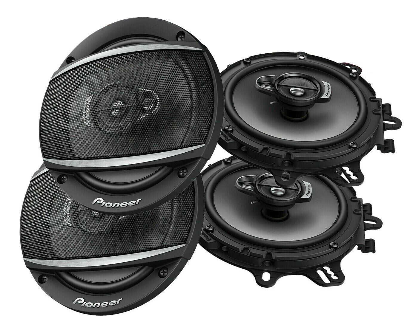 4x Pioneer 640 Watts Max Power 6.5" 3-Way Car Audio Coaxial Speakers 6.5inch Bundle - Walmart.com