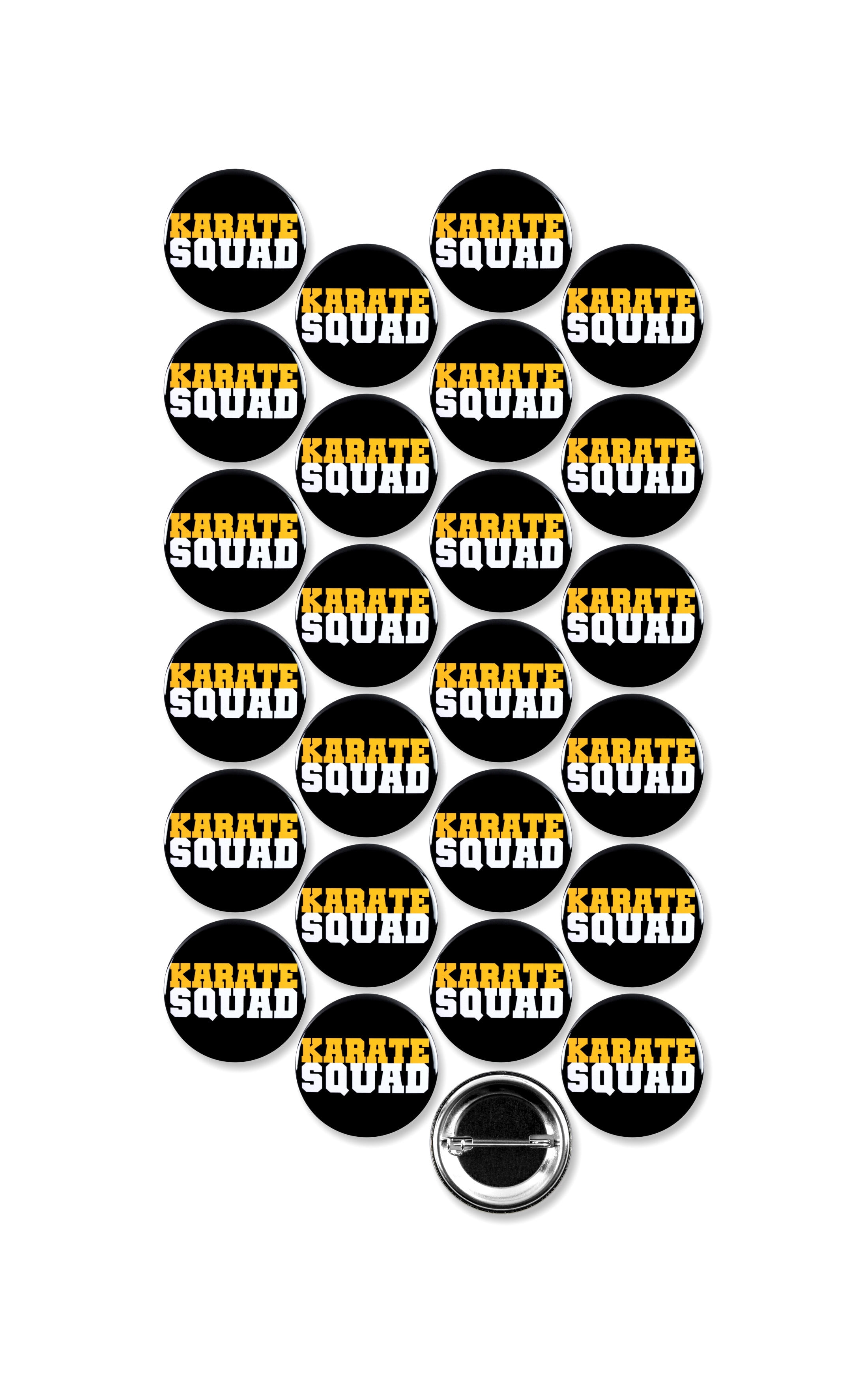 25 Pack - Karate Squad Martial Arts Sport Pinback Buttons - 1.5 Inch ...
