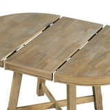 Extendable Round Dining Table for Six, Solid Wood Farmhouse Style, Kitchen & Dining Room Table ...