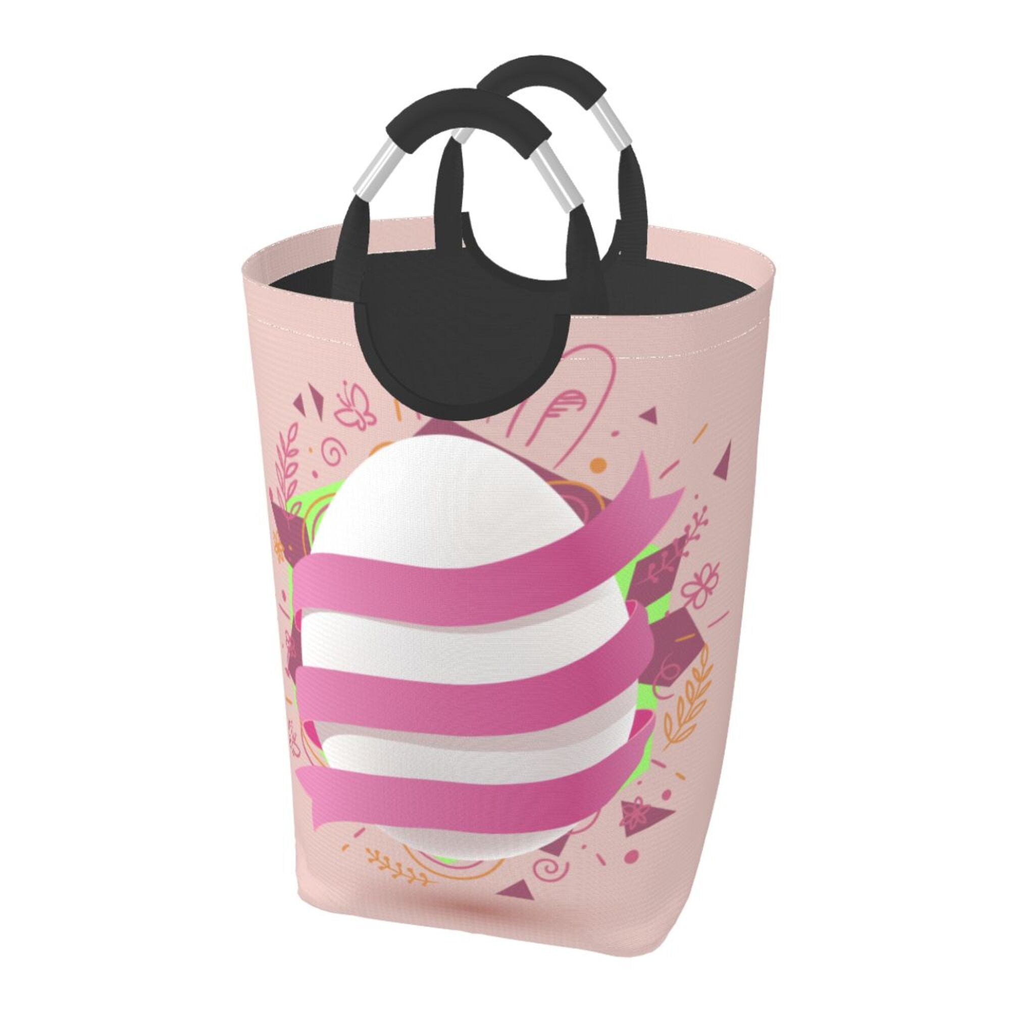 TEQUAN 50L Large Rectangular Laundry Hamper with Aluminum Handles ...