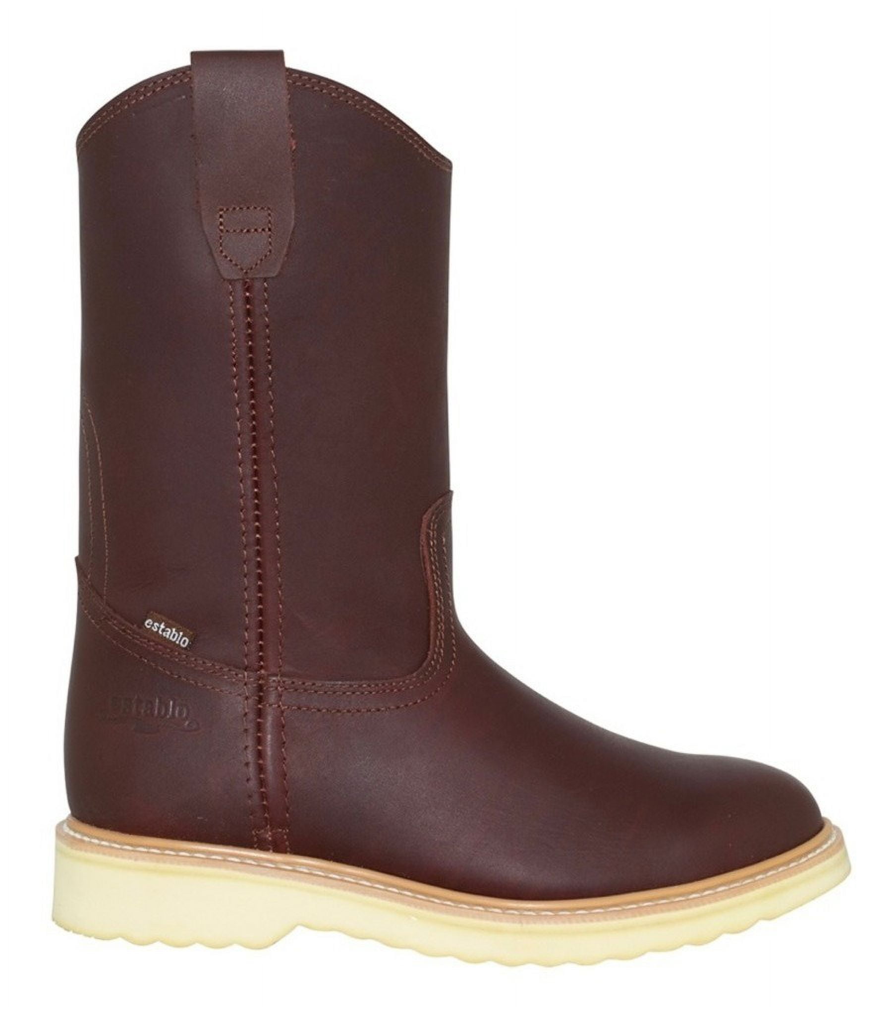 Bota De Trabajo Establo 507 Tipo Roper De Piel Color Shedron Grasso ...