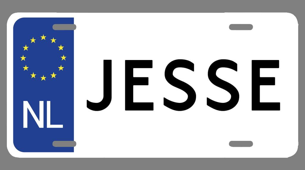 Jesse Name Euro Style License Plate Tag Vanity Novelty Metal | UV ...