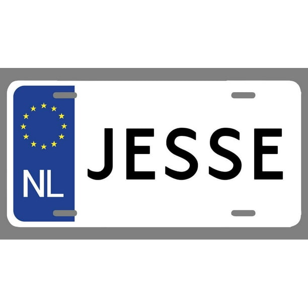 Jesse Name Euro Style License Plate Tag Vanity Novelty Metal | UV ...