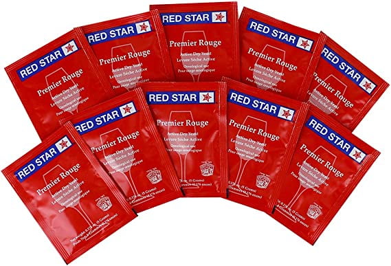 Red Star Premier Rouge Wine Yeast 5g - 10 Pack - Walmart.com