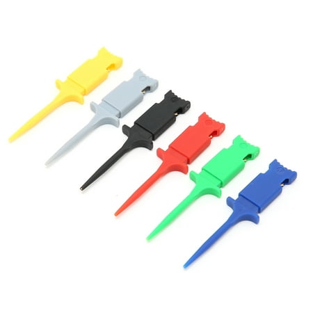 Peahefy Test Hook,Test Probe Hook,6Pcs Test Hook Mini IC Testing Clip ...