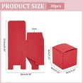 3Bag 10Pcs Kraft Paper Cardboard Jewelry Gift Boxes Square Red Box ...