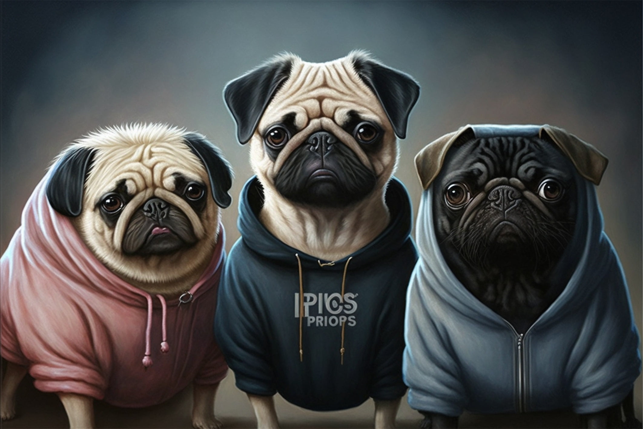 24x36 gallery poster, K-Pop Pugs - Walmart.com