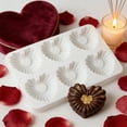 Multi Heart Cake Silicone Mold, Baking Pan for Romantic Desserts, Non ...