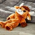 Vibrant Life Cozy Buddy 11.5 inch Longhorn Cow Plush Dog Toy with ...