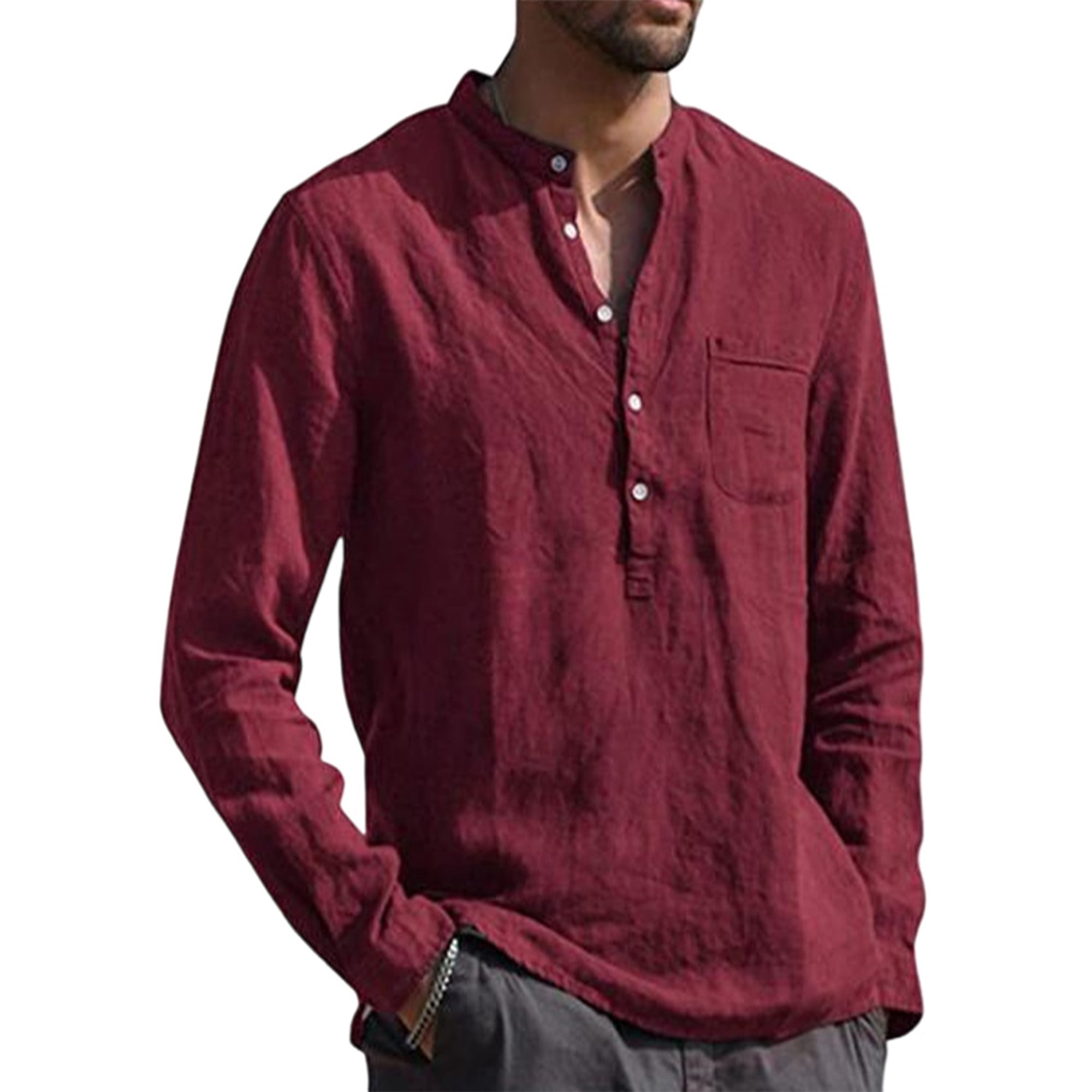 Click here for Fashnice Mens T Shirt V Neck Tops With Pockets T-S... prices