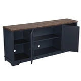 FESTIVO Farmhouse TV Stand Console Entertainment Center w/ adjustable ...