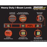 Johnson Level, 48" Big J Pro® Heavy Duty I-Beam Aluminum Level ...