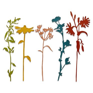 Sizzix Thinlits Die Set 5PK - Wildflower Stems #2 by Tim Holtz - Walmart.com