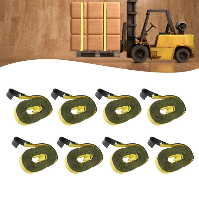 Miumaeov 2" x 30' Ratchet Straps Heavy Duty Cargo Tie Downs Durable ...