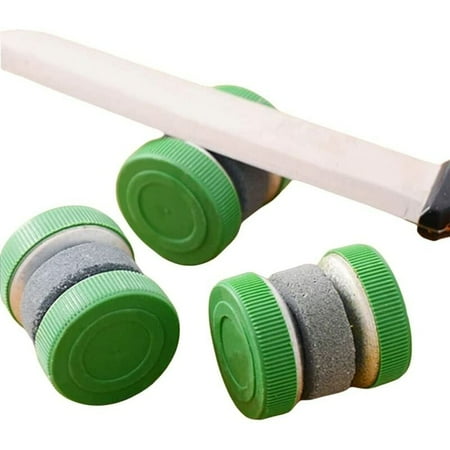 Manual knife sharpener, 3 pieces easy sharpening of the blade thanks to ...