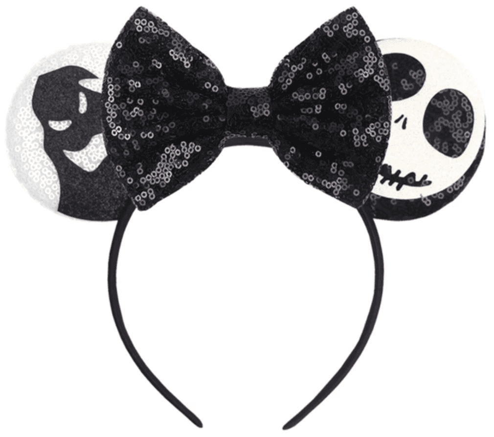 Halloween Ghost Jack Minnie Ears , Halloween Mickey Ears, Princess Ears ...